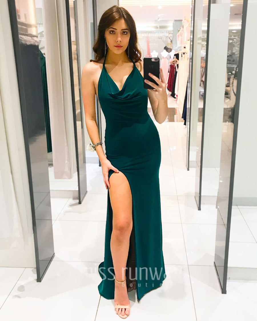 Buy Roxy Gown Emerald Green Online | Miss Runway Boutique