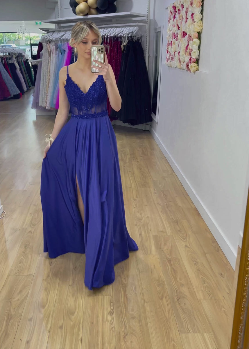 Zoe Gown - Royal Blue **[EXCLUSIVE]