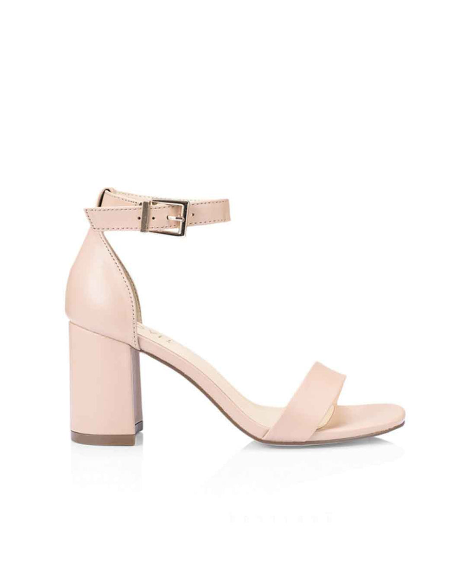 Keeley Block Heel - Nude | Miss Runway Boutique